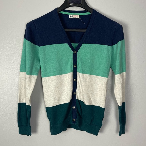 H&M | Shirts & Tops | Chunky Striped Cardigan | Poshmark